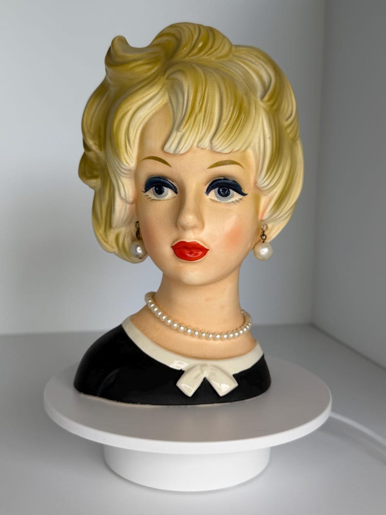 Lady Head Vase. Relpo K 1940 'glamour Girl' Style From Mid Century Era ...