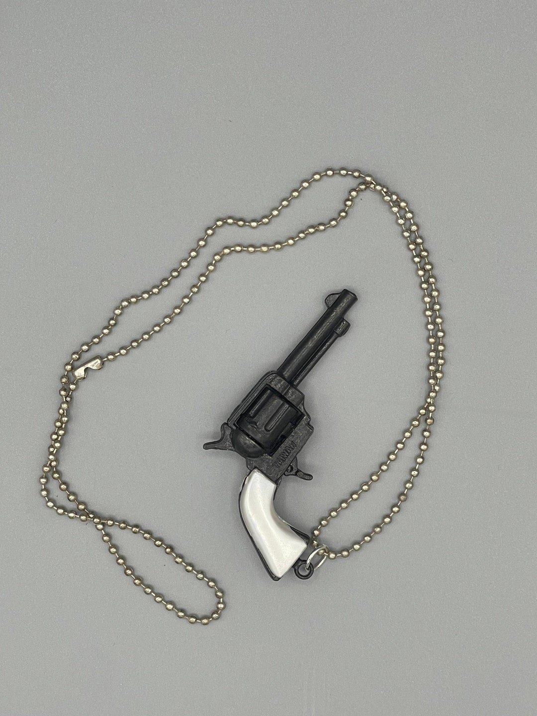 Toy Gun Charm on Ball Chain - Etsy