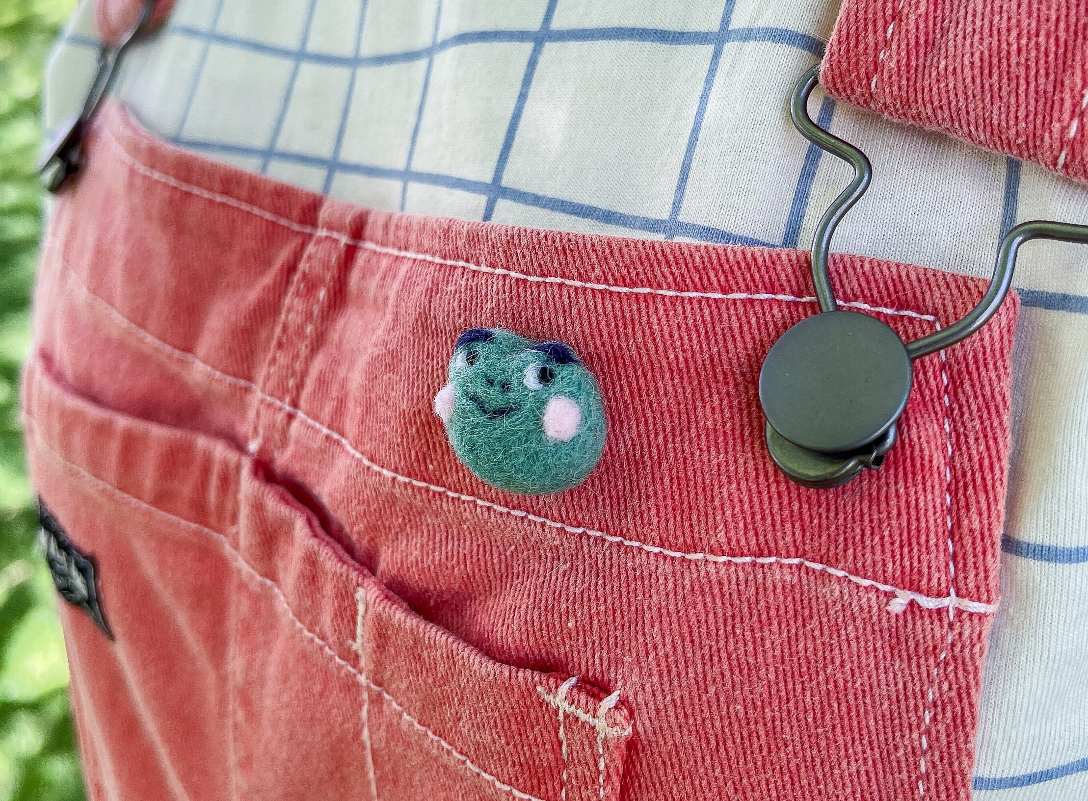 Needle Felted Frog Brooch Cute Frog Pins - Etsy