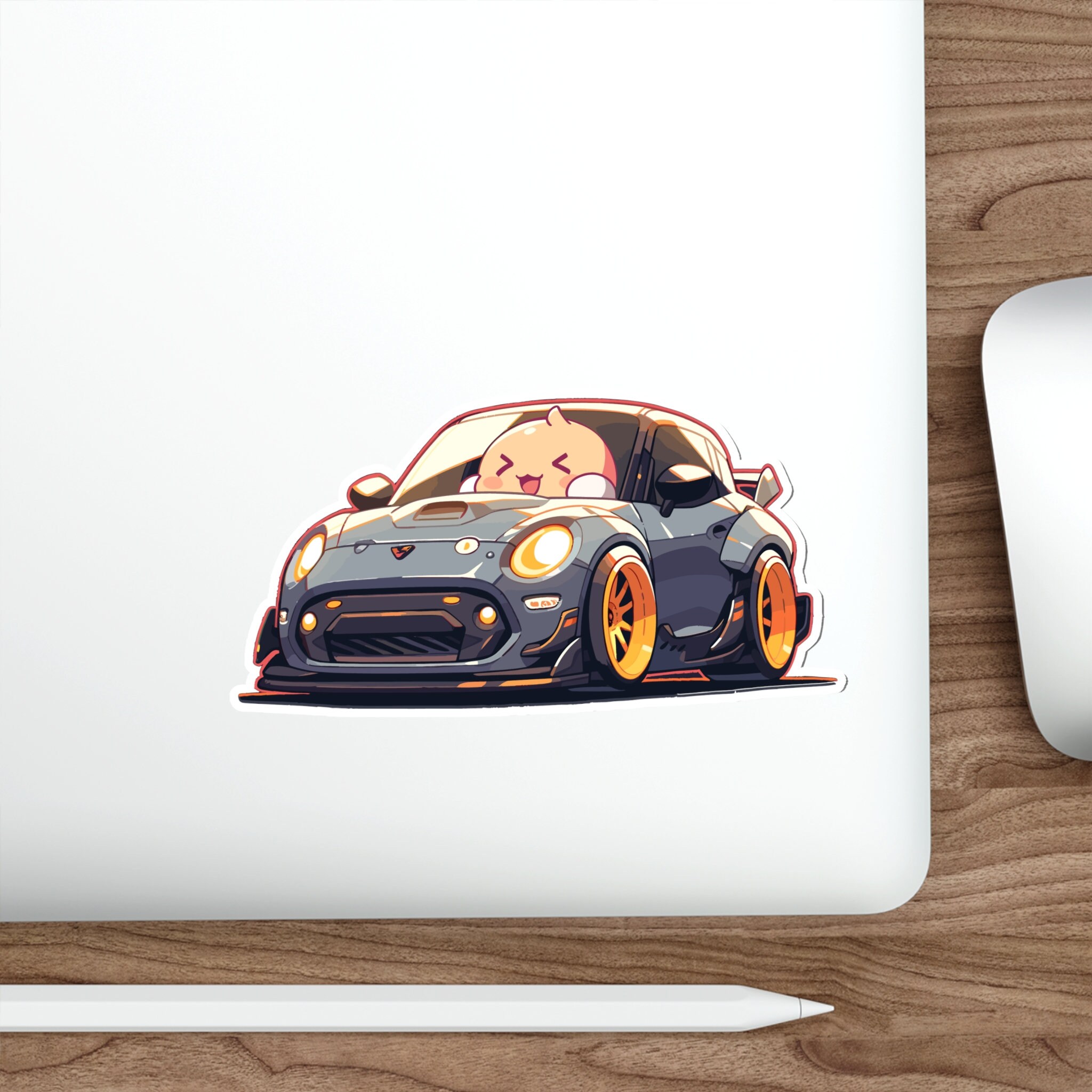 Chibi Mini Cooper JDM Die-cut Sticker - Adorable Speedster - Etsy