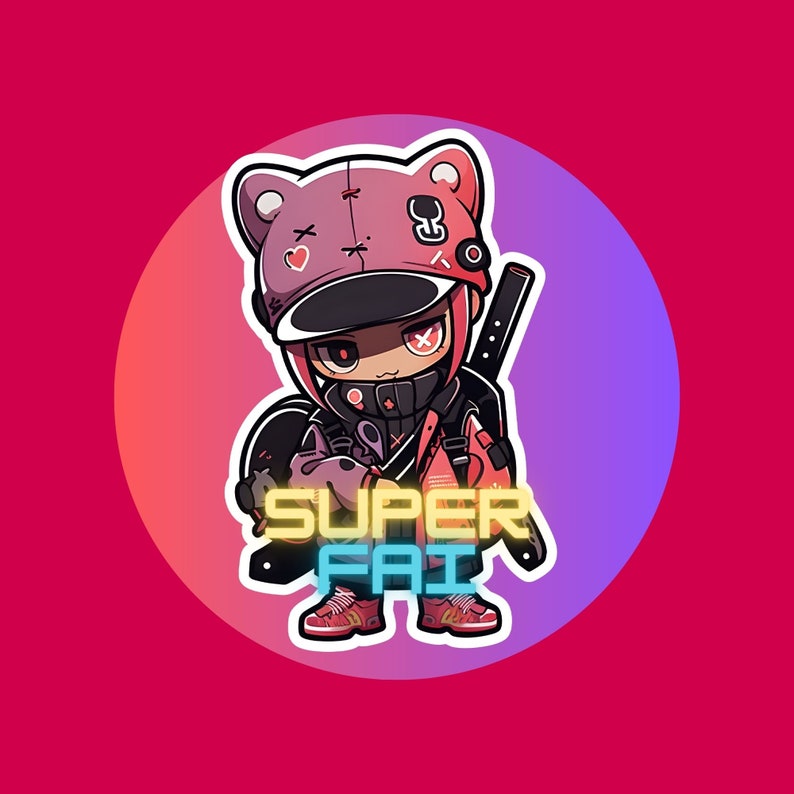 Kawaii Chibi Anime Boy in Hype Beast Outfit Sticker Vinyl Die-cut ...