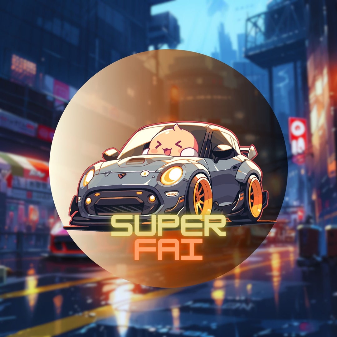 Chibi Mini Cooper JDM Die-cut Sticker - Adorable Speedster - Etsy