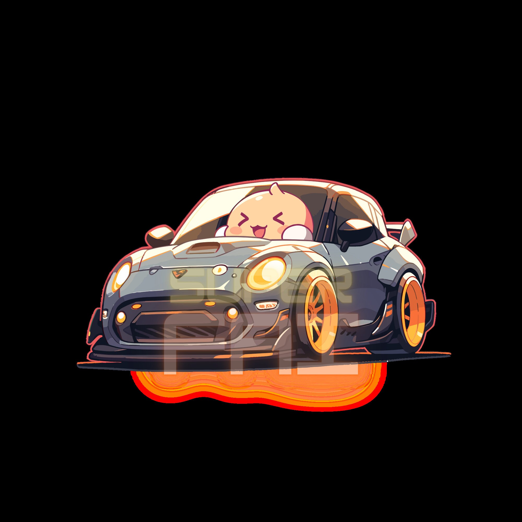 Chibi Mini Cooper JDM Die-cut Sticker - Adorable Speedster - Etsy
