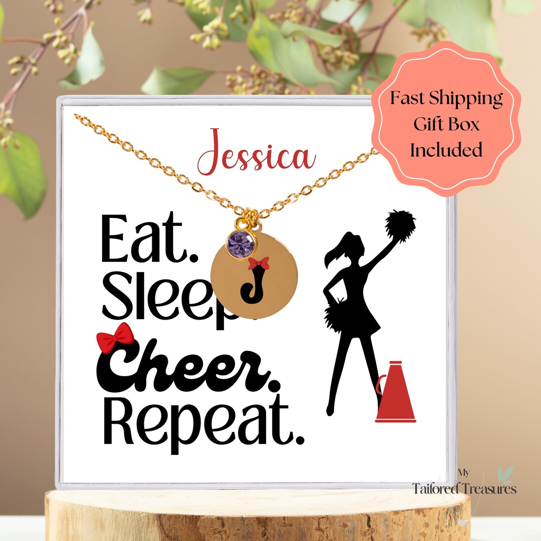 Custom Cheerleading Gifts, Personalized Cheerleader Necklace for Cheer ...