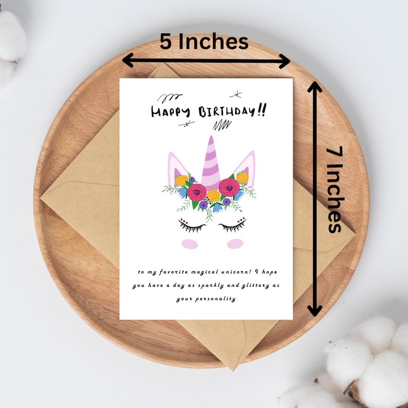 Printable Cute Unicorn Birthday Card Printable Funny and - Etsy
