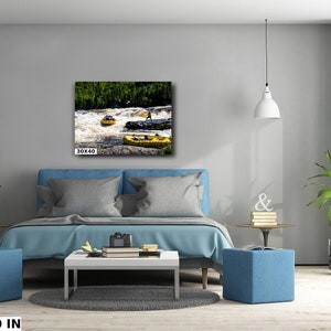 Portaging the Equipment Raft Around the Magpie River Rapids in Upper ...