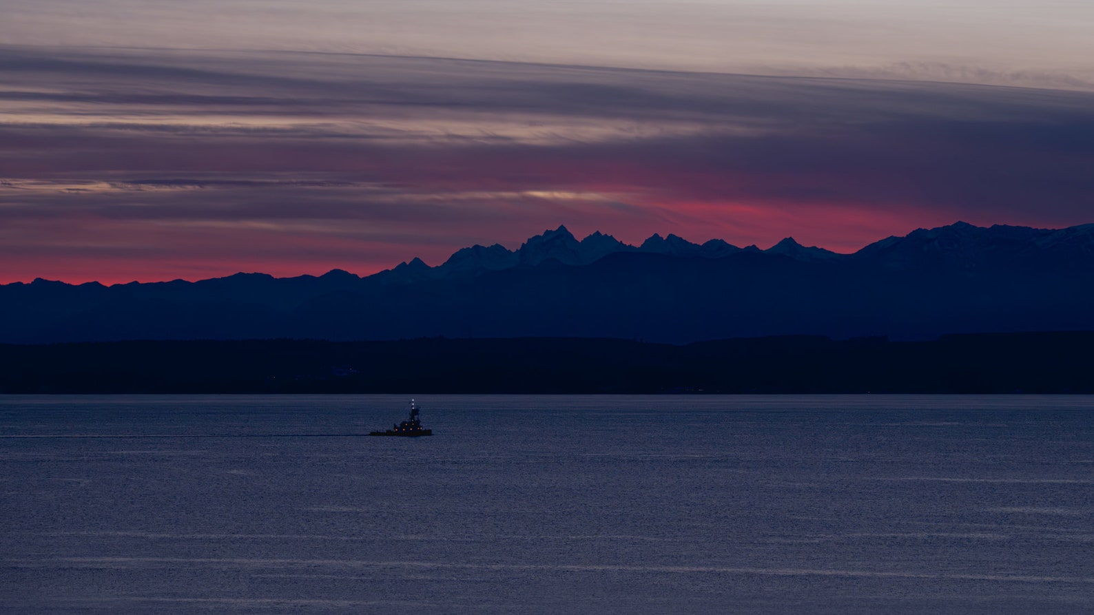 Blue Light Over Puget Sound - Etsy