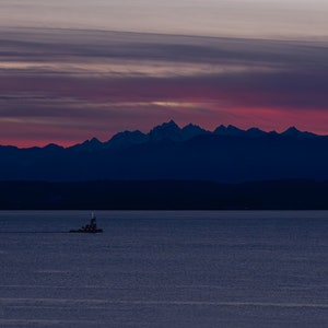 Blue Light Over Puget Sound - Etsy