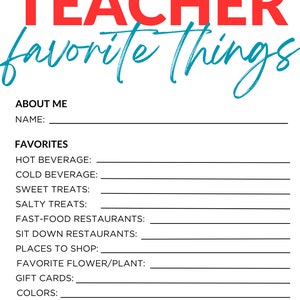 Teacher Appreciation Week Printable - Etsy