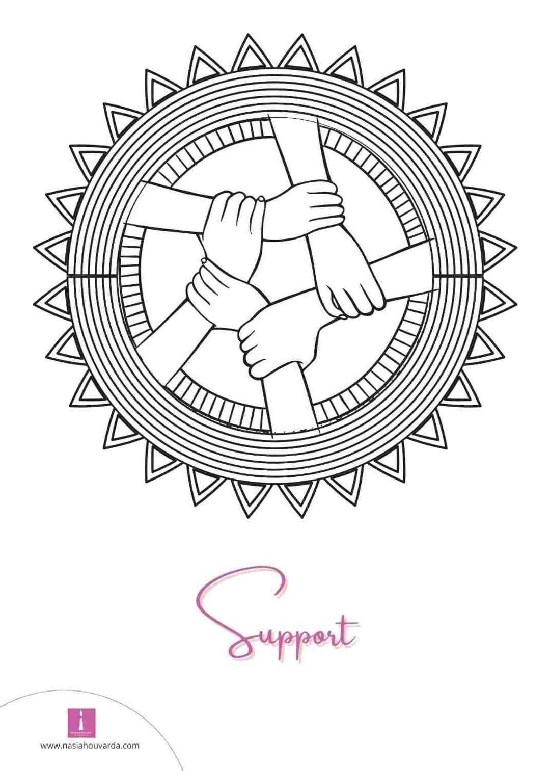 Resilience Mind Your Mind Colouring Postcard. A Perfect Gift for Family ...