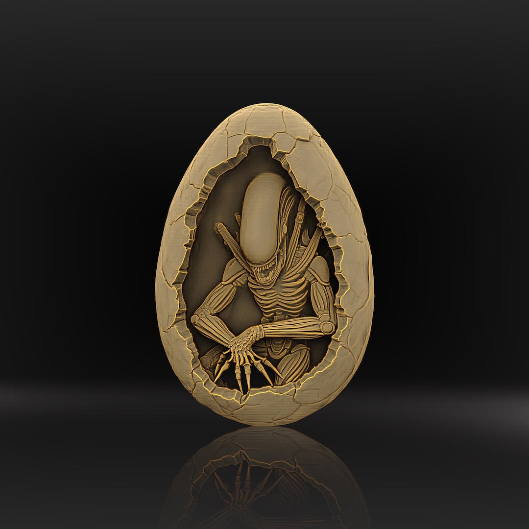 Xenomorph Alien Egg CNC File, 3D STL Model Depthmap - Etsy UK