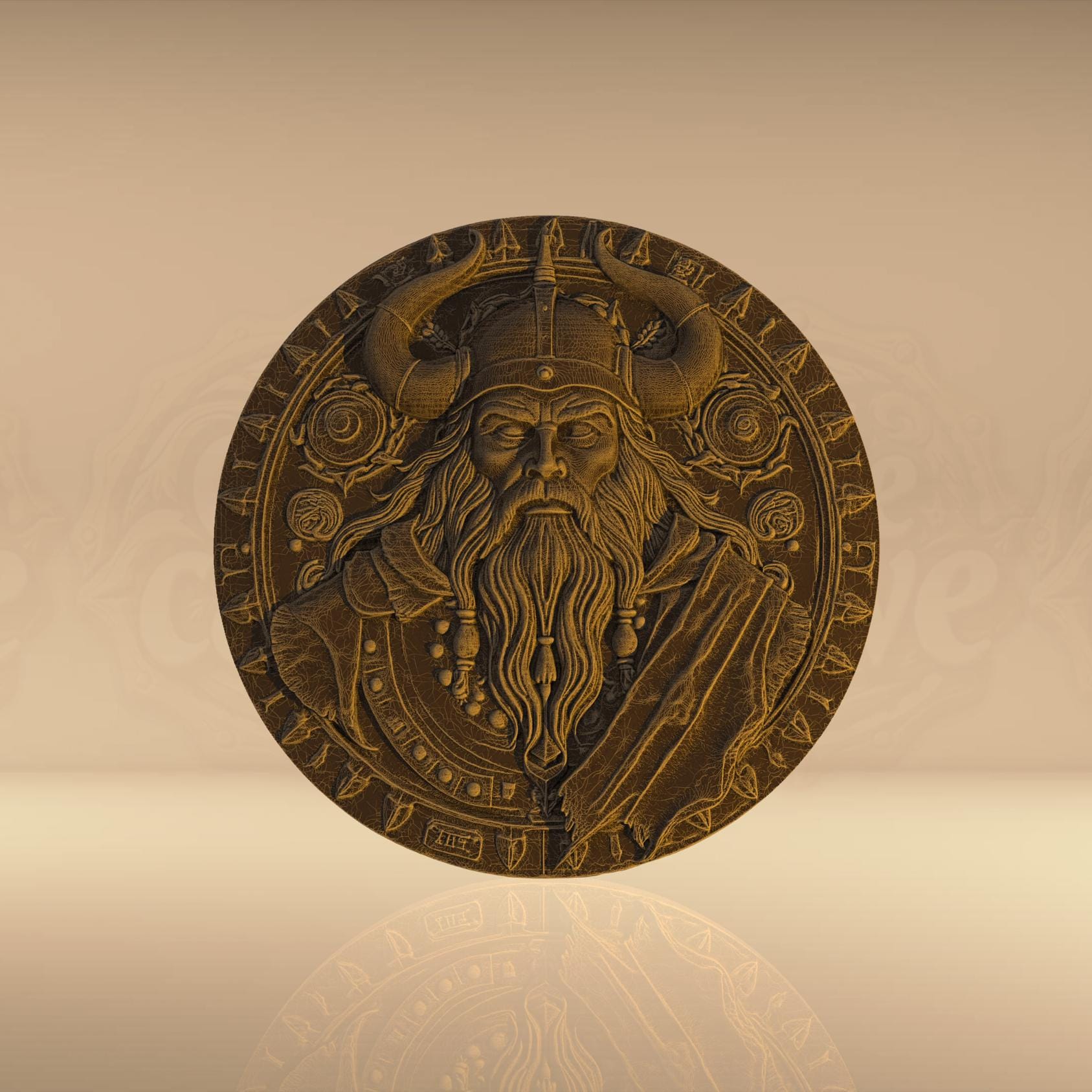 Viking Coin CNC Files, 3D STL Model Depthmap - Etsy