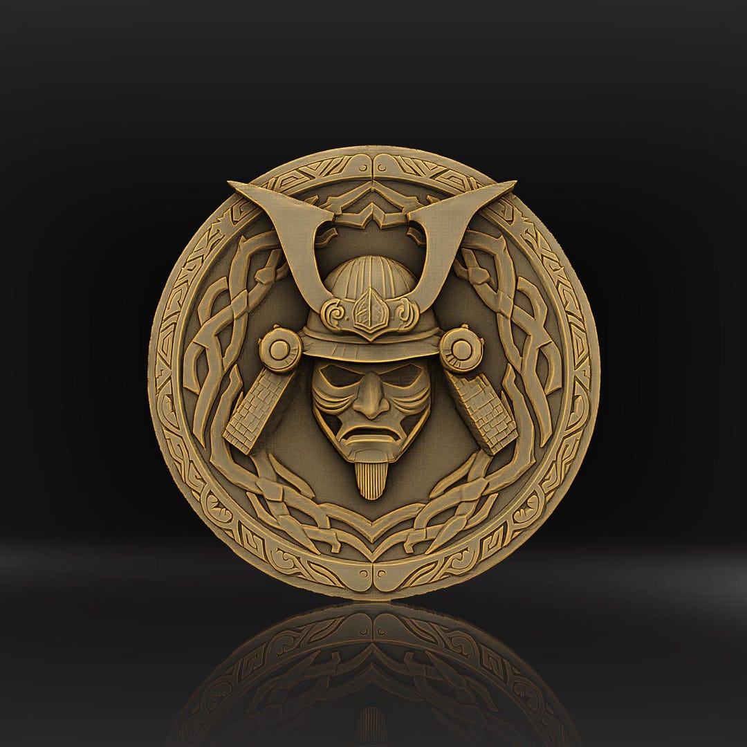 Samurai Mask CNC File, 3D STL Model Depthmap - Etsy UK