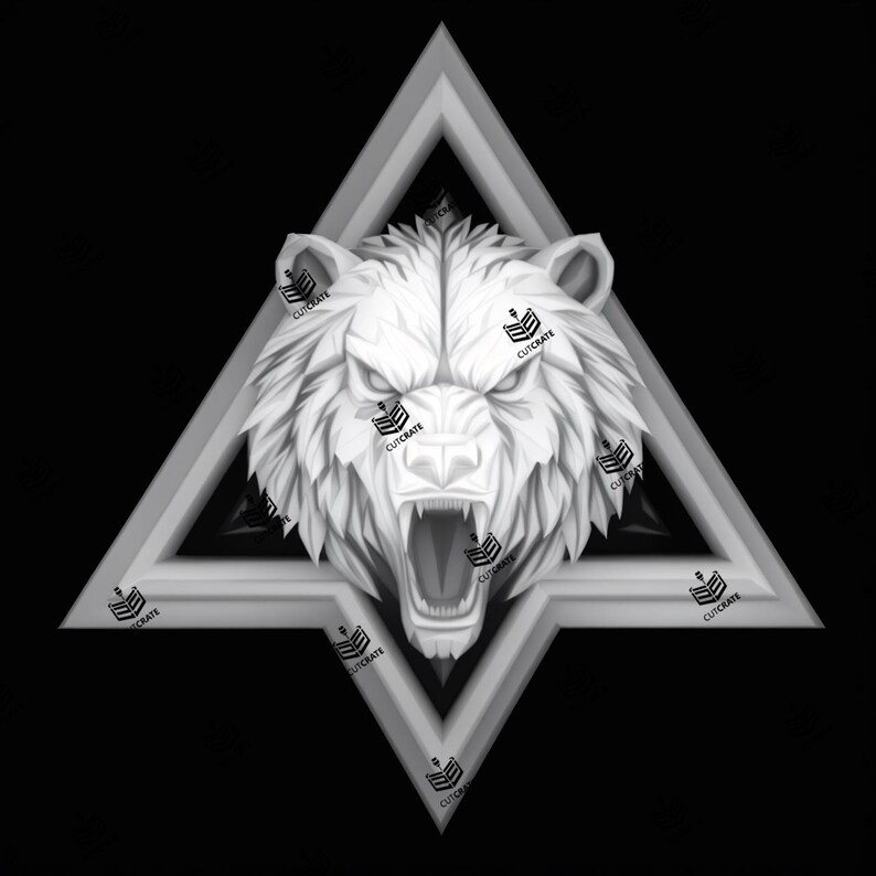 Bear, Arrow - 3D STL Model for CNC, Depthmap for Laser Engraver, CNC ...