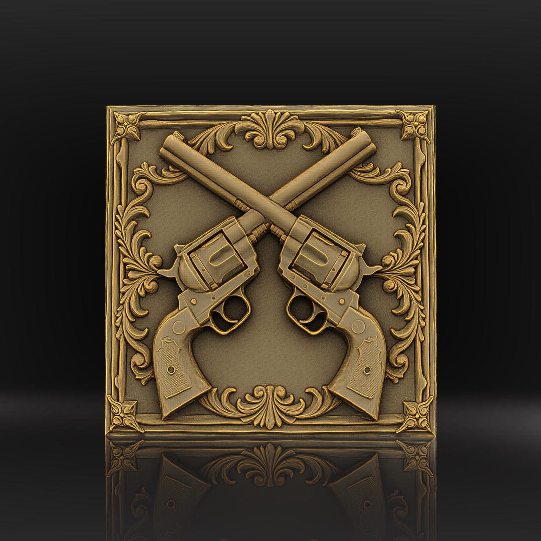 Revolvers, Guns CNC File, 3D STL Model Depthmap - Etsy