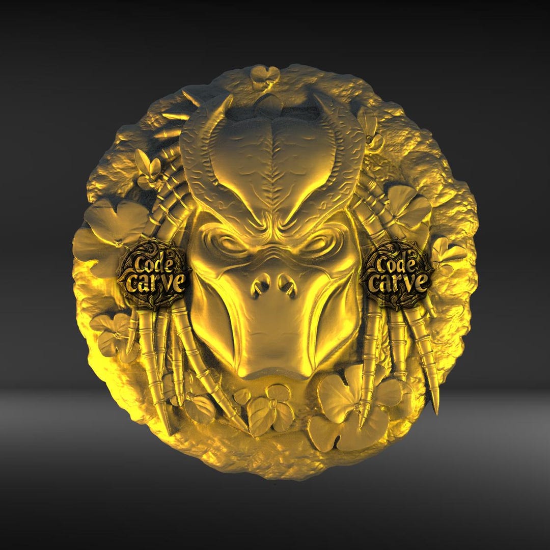 Predator STL CNC Depthmap Bitmap Laser Ready File - Etsy