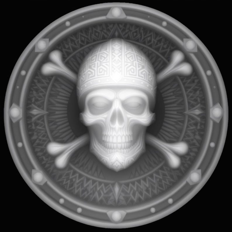 Pirate Coin CNC Files, Laser Files, 3D STL Model Depthmap - Etsy