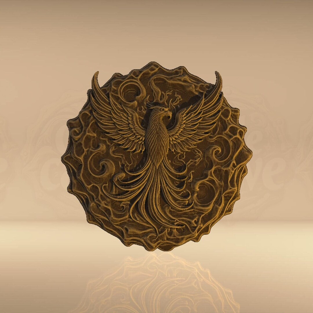 Phoenix CNC Files, 3D STL Model Depthmap - Etsy