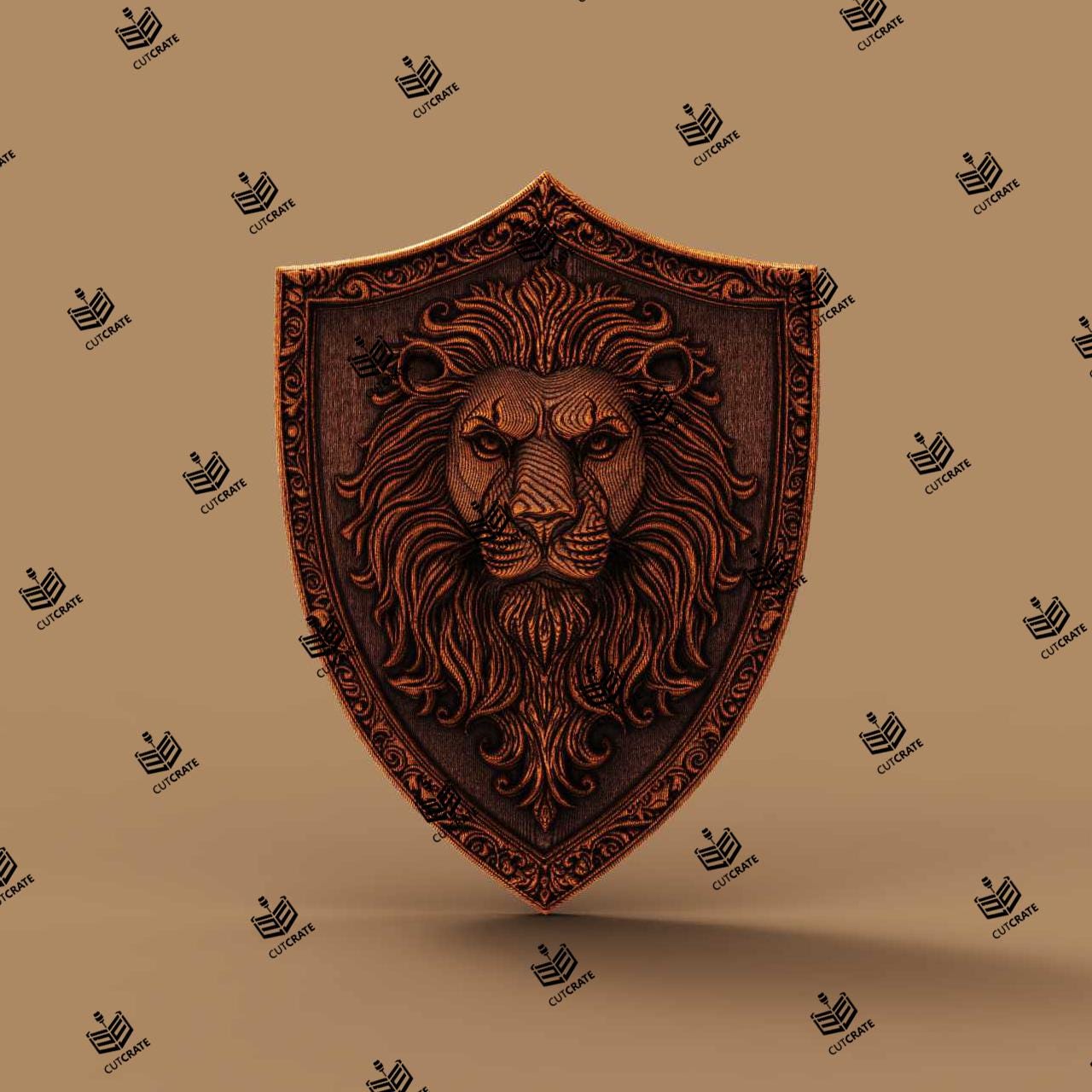 Lion, Shield - 3D STL Model for CNC, Depthmap for Laser Engraver, CNC Files - Etsy