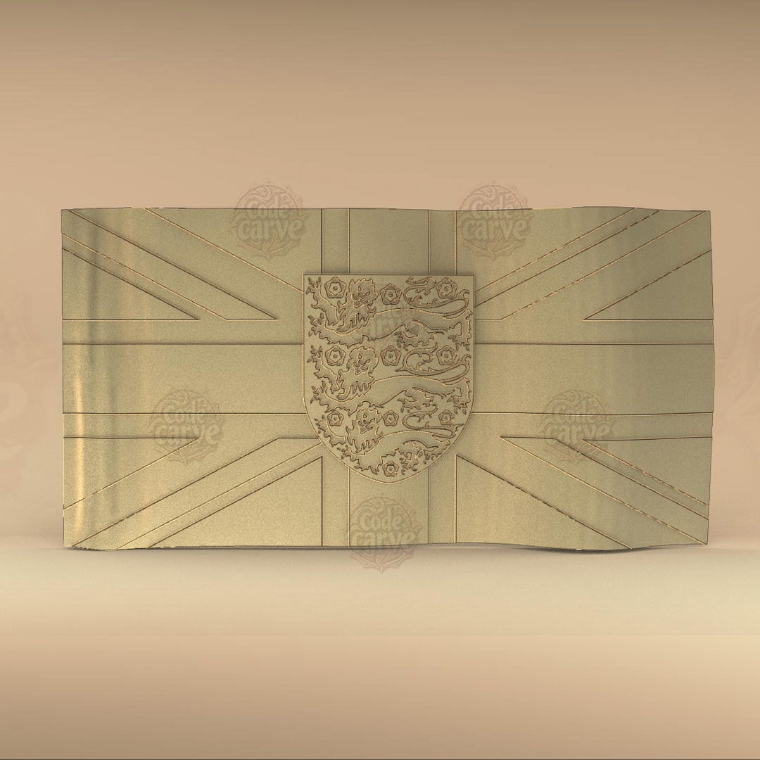 Union Jack Waving Flag CNC Files, 3D STL Model - Etsy