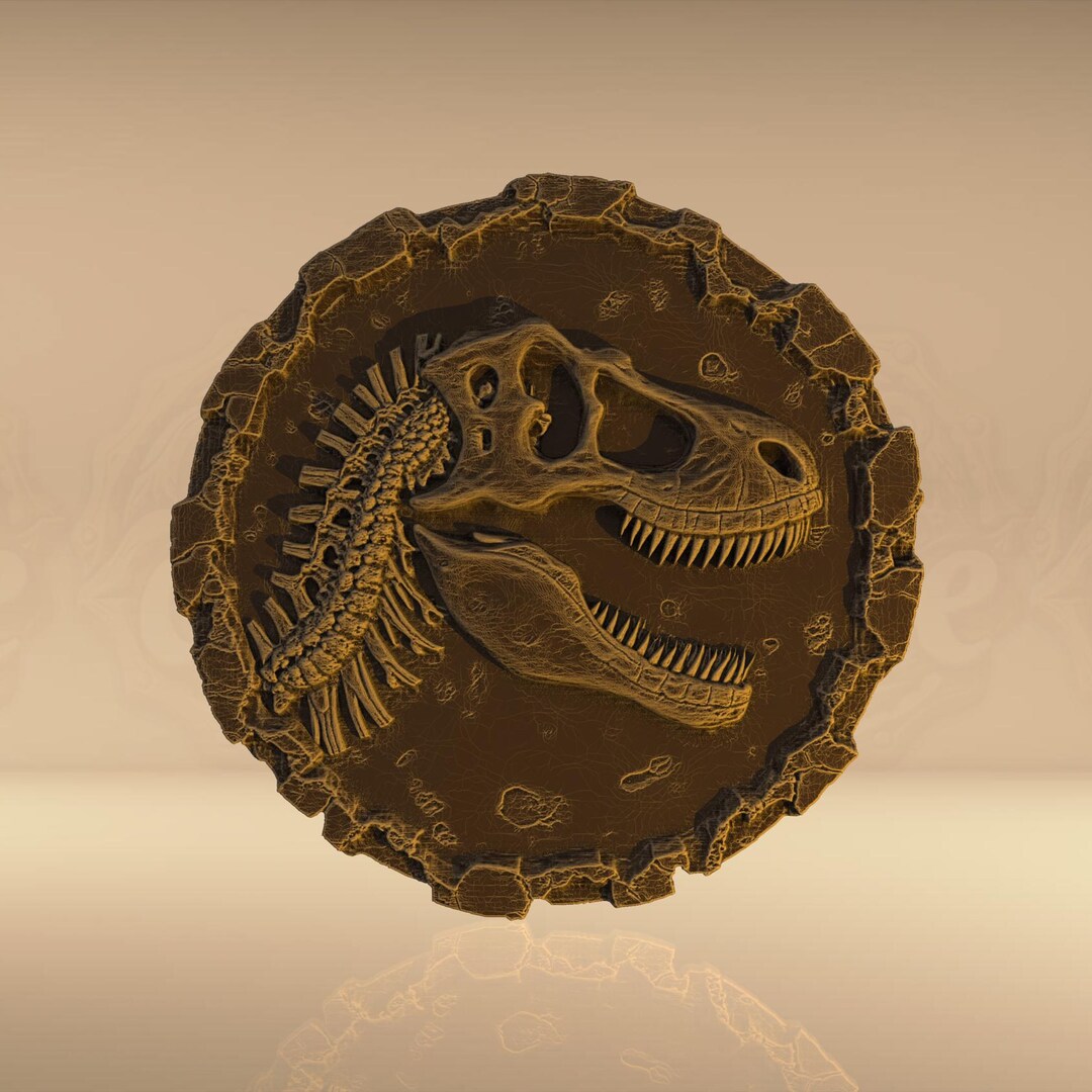 T-rex Fossil CNC Files, 3D STL Model Depthmap - Etsy
