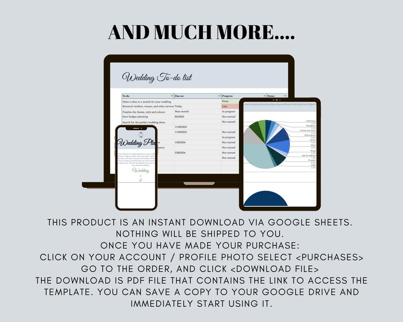 ALL IN ONE 4 Tab Wedding Spreadsheet, Wedding Budget Spreadsheet ...