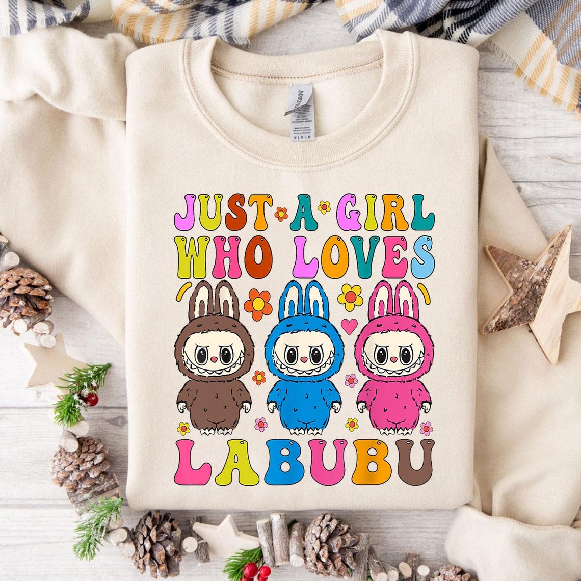 Just a Girl Who Loves Labubu PNG | Cute Labubu Girl Quote Design ...