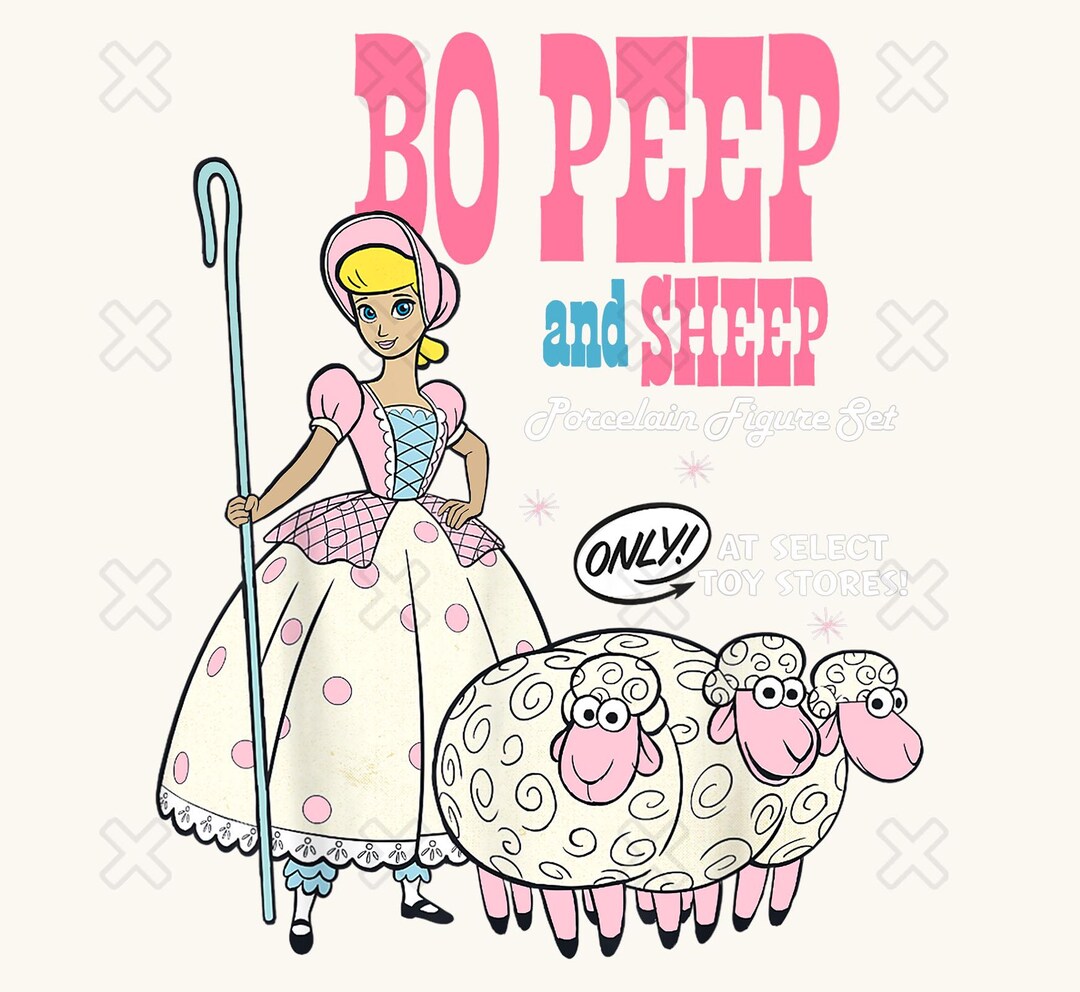 Bo Peep Toy Story PNG, Cute Cartoon Illustration, Buzz Lightyear, Woody ...