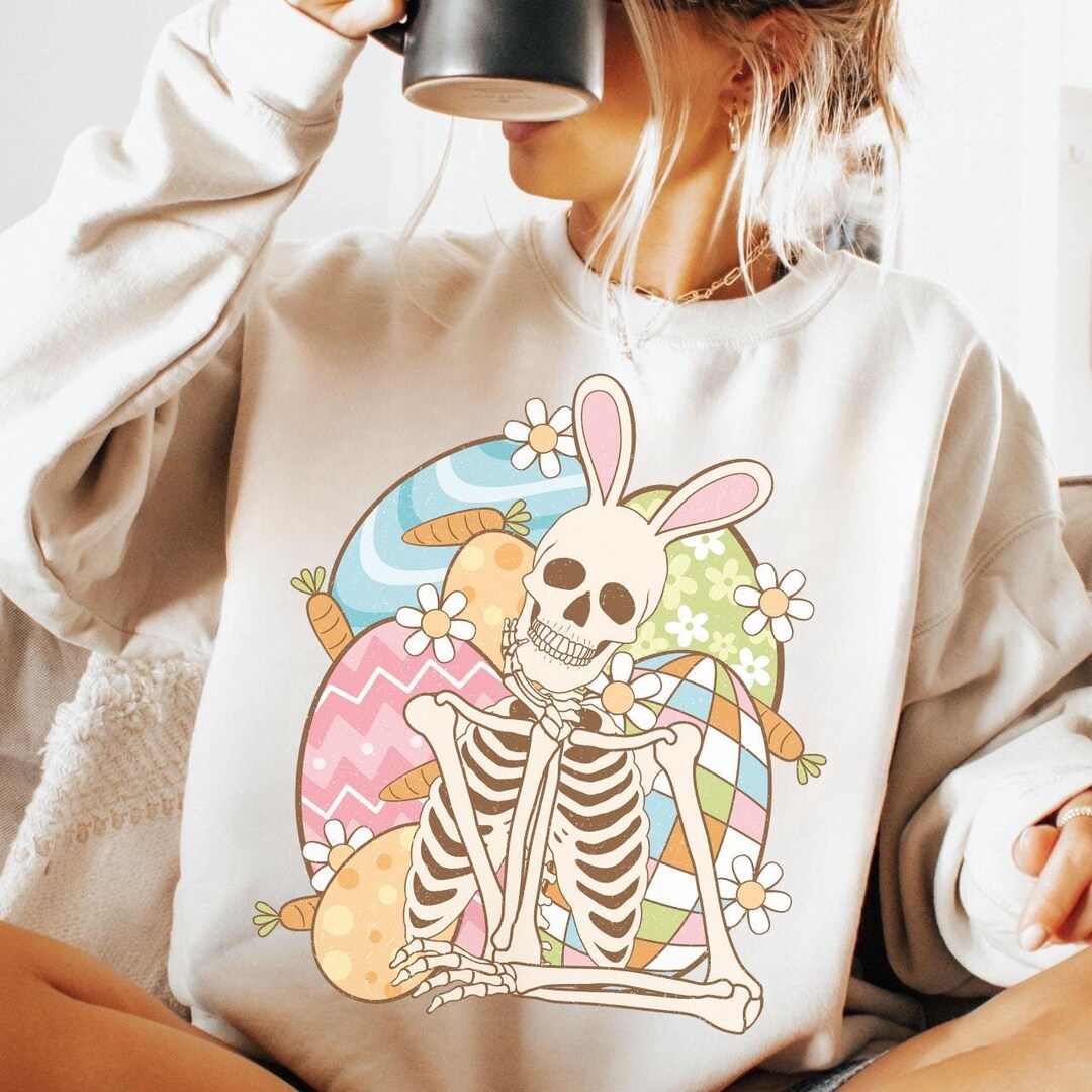 Retro Easter Skeleton PNG, Happy Easter Day Png, Jesus Easter Png ...