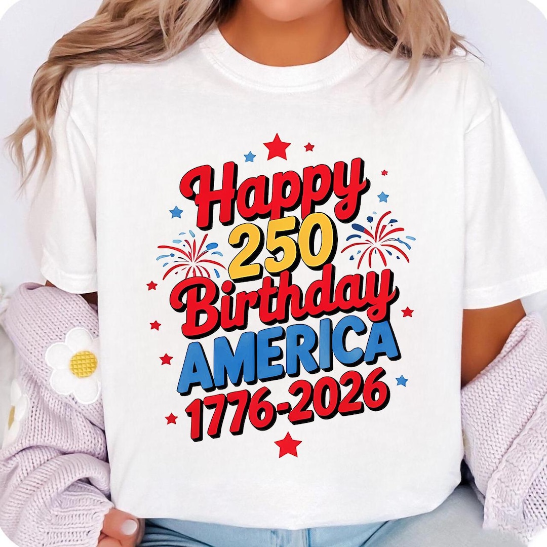 Happy 250th Birthday America 1776-2026 Png, Independence Day Png ...