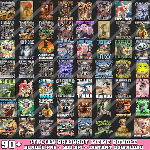 Italian brainrot - Etsy Polska