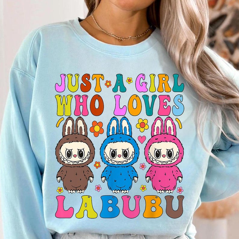 Just a Girl Who Loves Labubu PNG | Cute Labubu Girl Quote Design ...