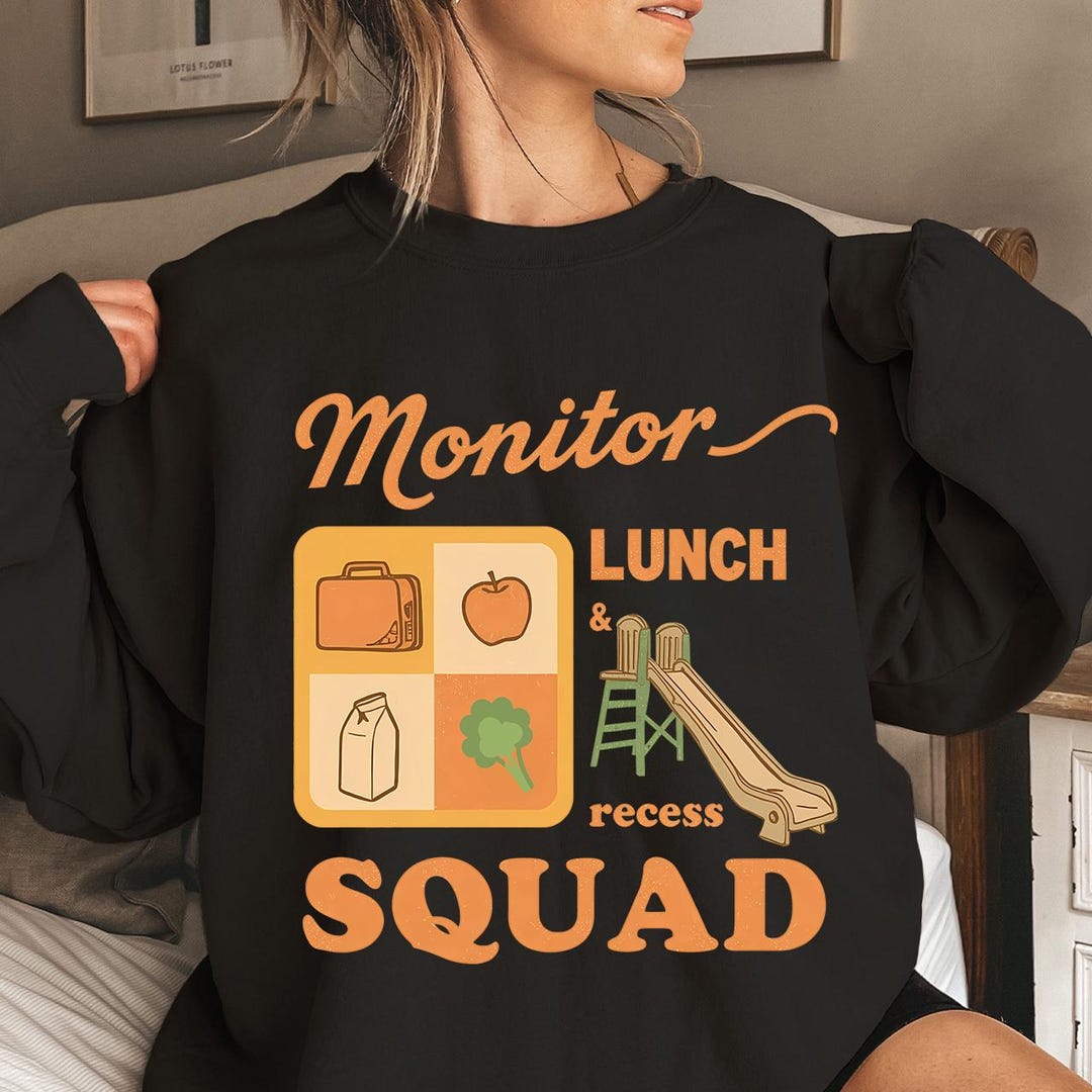 Monitor Lunch Squad PNG, School Cafeteria Png Design, Lunch Crew PNG ...