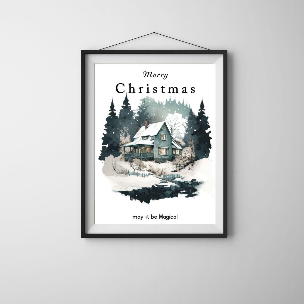 Gallery Typography Christmas Wall Art Designs | Festive Digital Prints ...