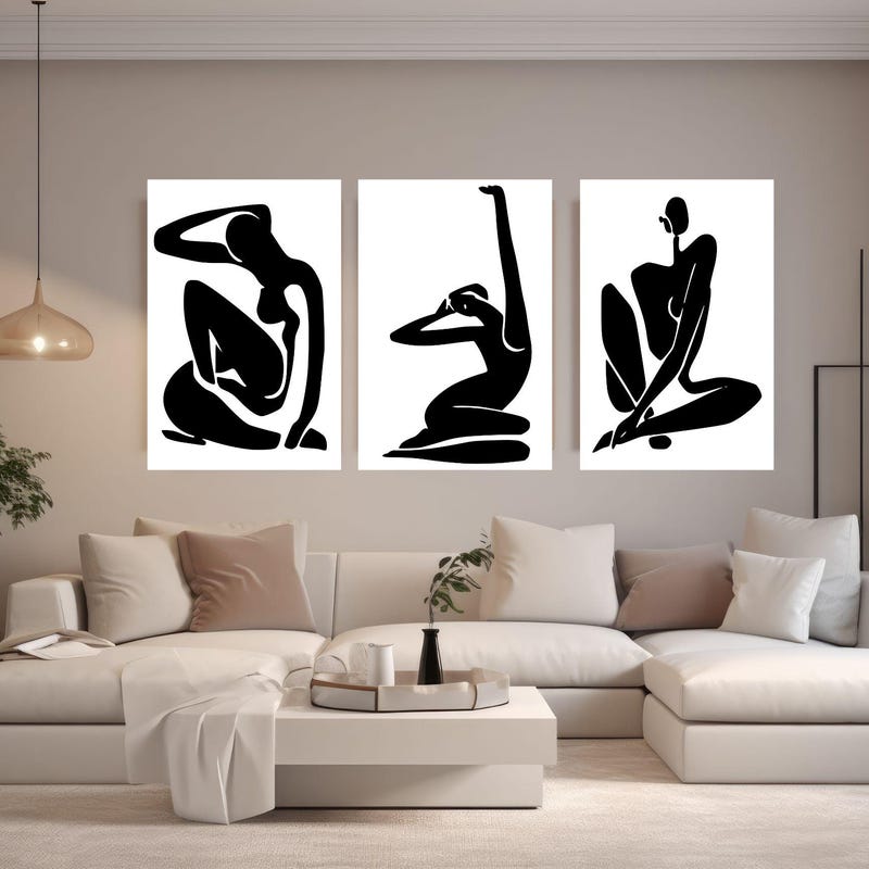 Black Abstract Lines Body - Etsy