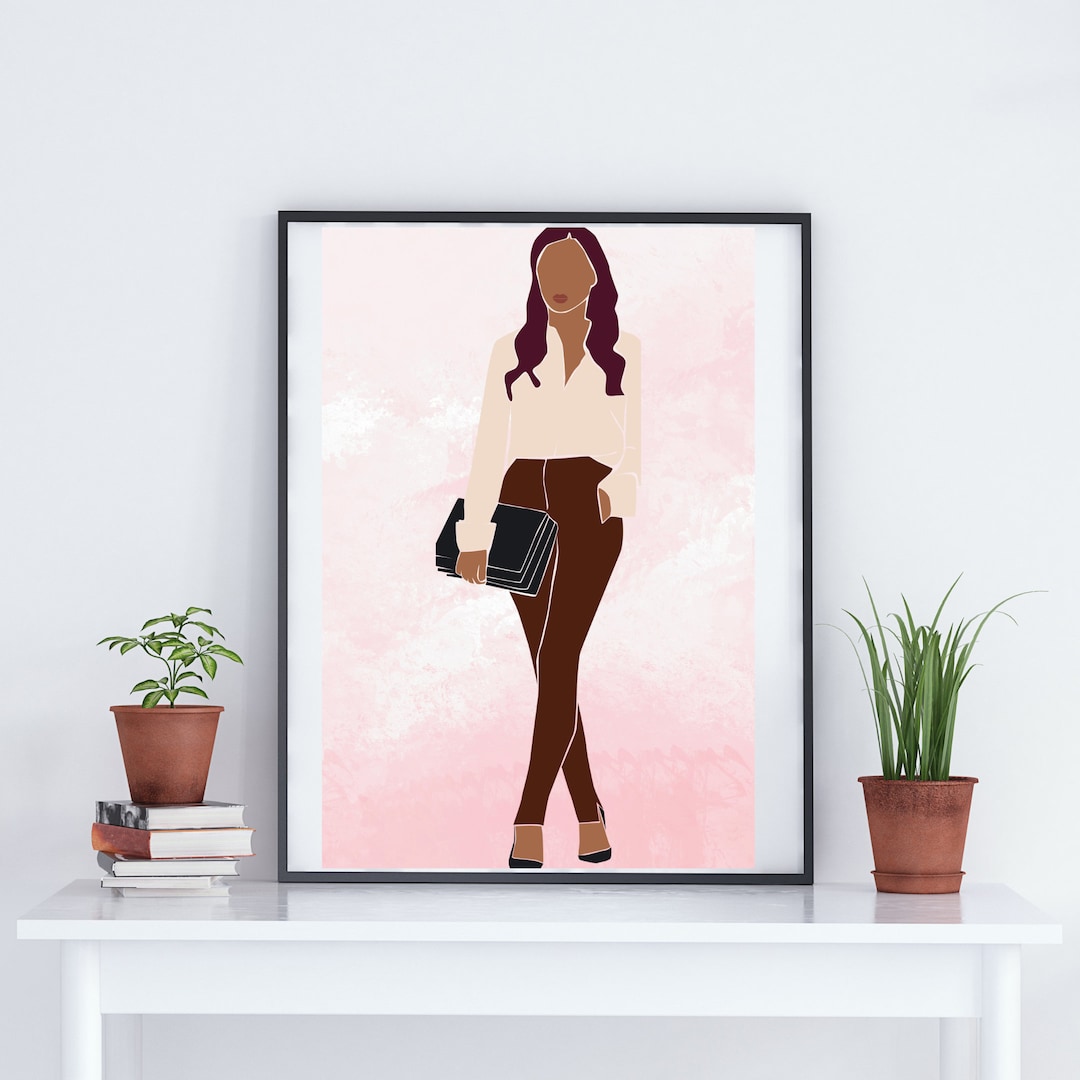 Female Boss Portrait, Girl Money Art, Boss Lady Art, Girl With Cash ...