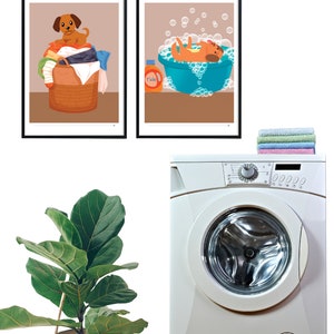 Set| Dog Laundry Room Wall Art Set of 2, Instant Download Print ...