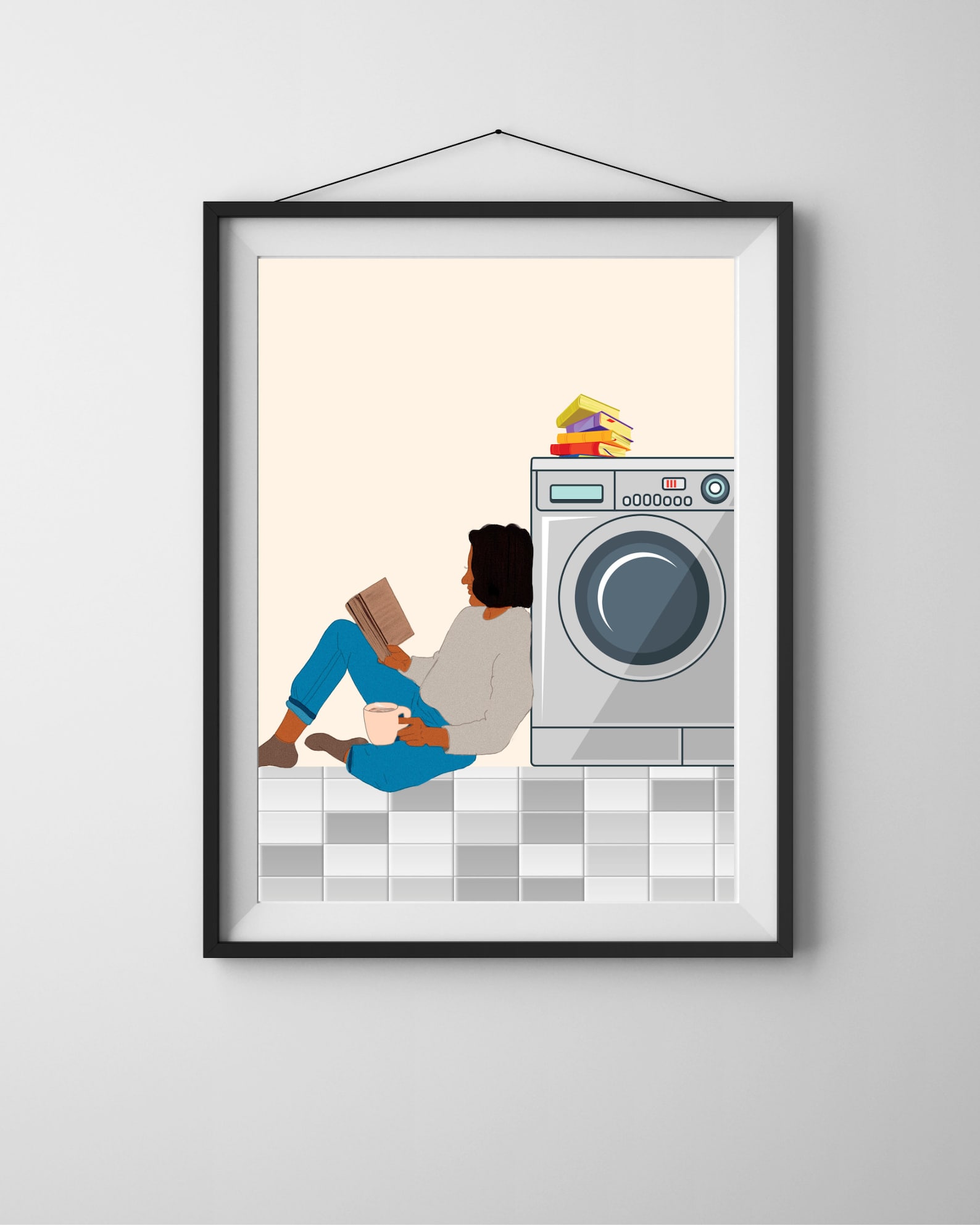 Set Laundry Room Wall Art Set of 2, Instant Download Print, Coffee ...