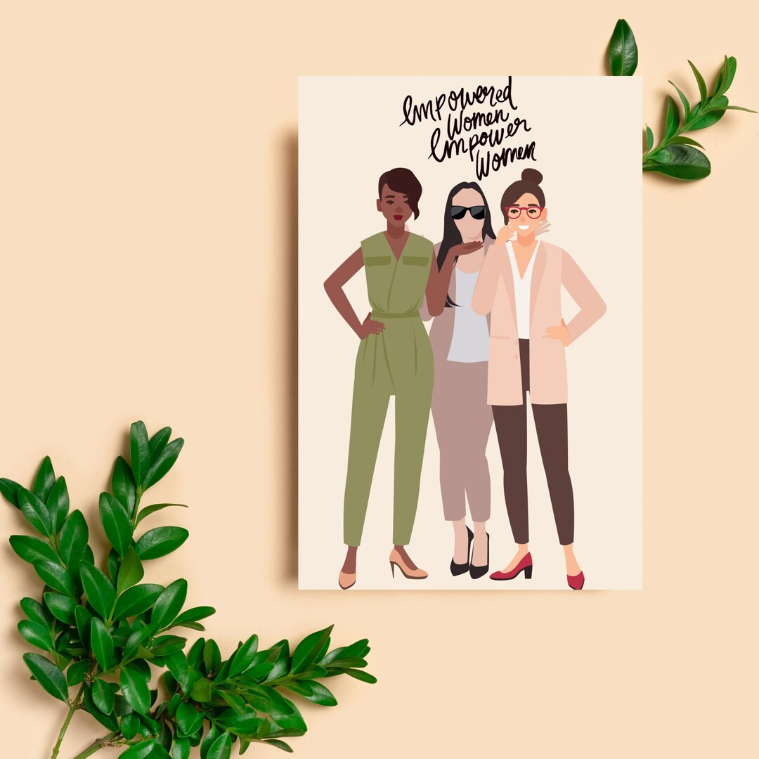 Strong Women Svg Wall Art Diversity Art Print Girl Power Office Wall