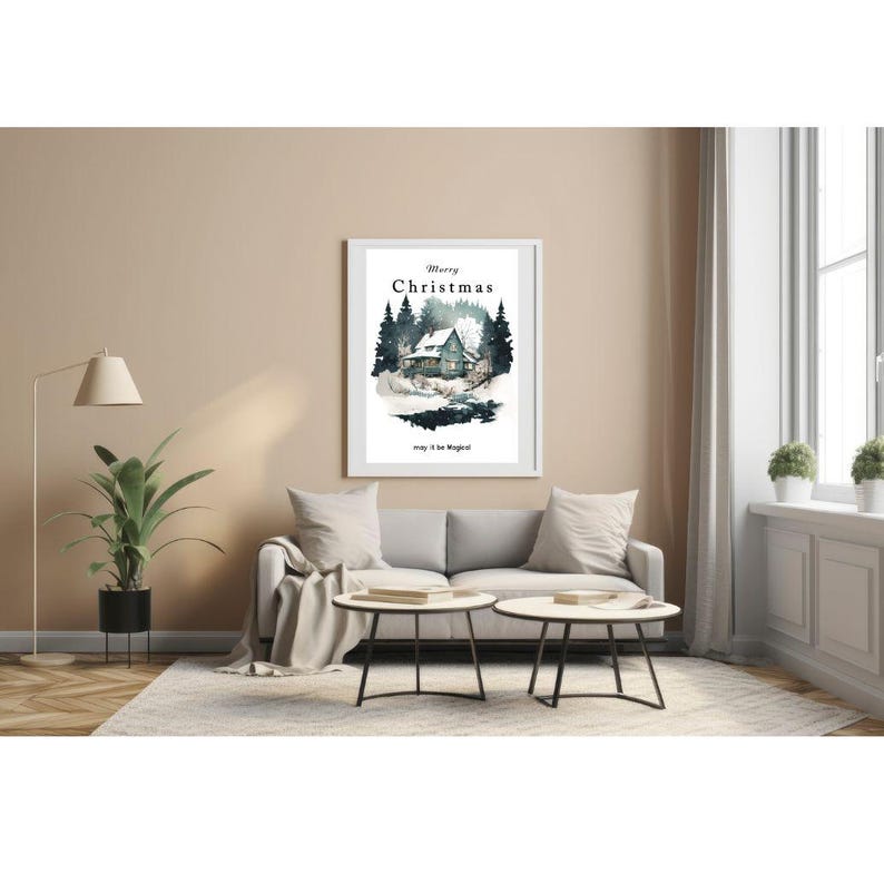 Gallery Typography Christmas Wall Art Designs | Festive Digital Prints ...
