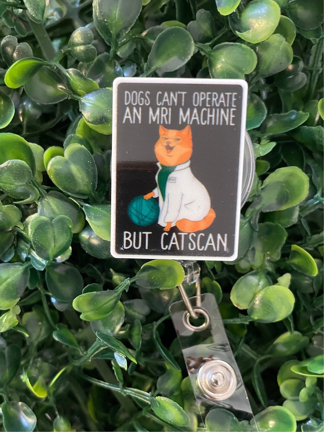 Cat MRI Funny Retractable Badge Reel Radiology CT Xray Dark Humor Badge ...