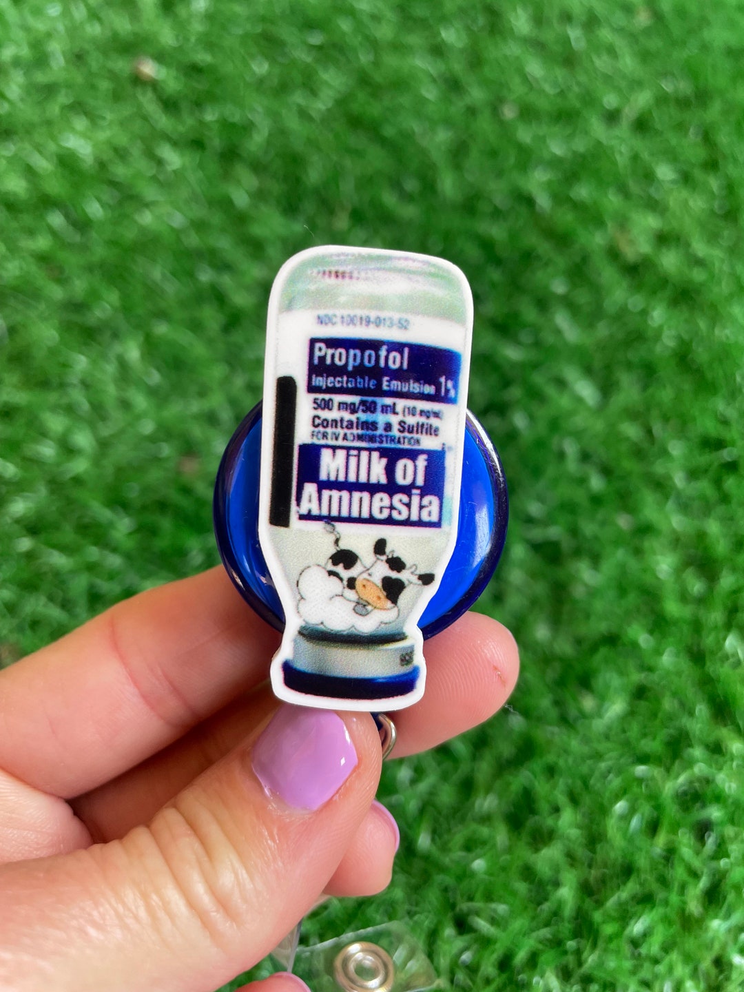 Milk of Amnesia Propofol Sedation Nurse Badge Reel - Etsy