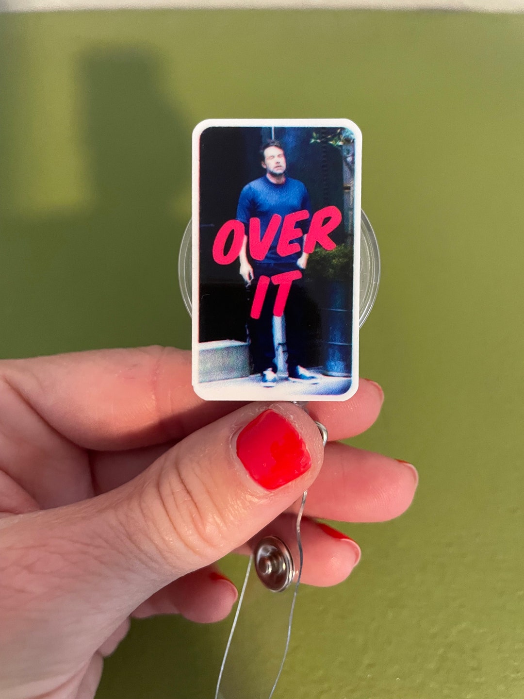 Over It Funny Nurse Meme Retractable Badge Reel Badge Reels - Etsy