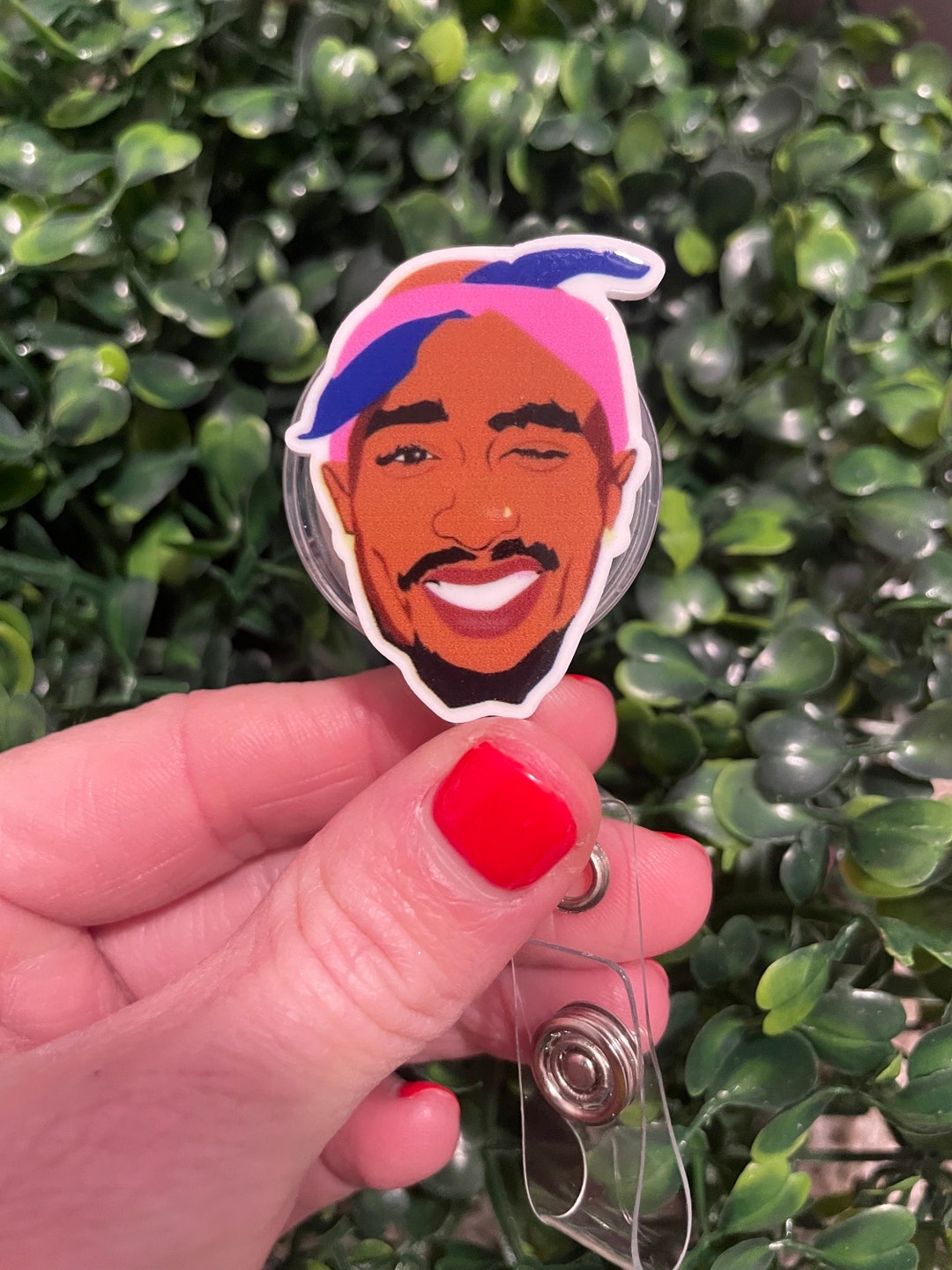 Tupac Retractable Badge Reel - Etsy
