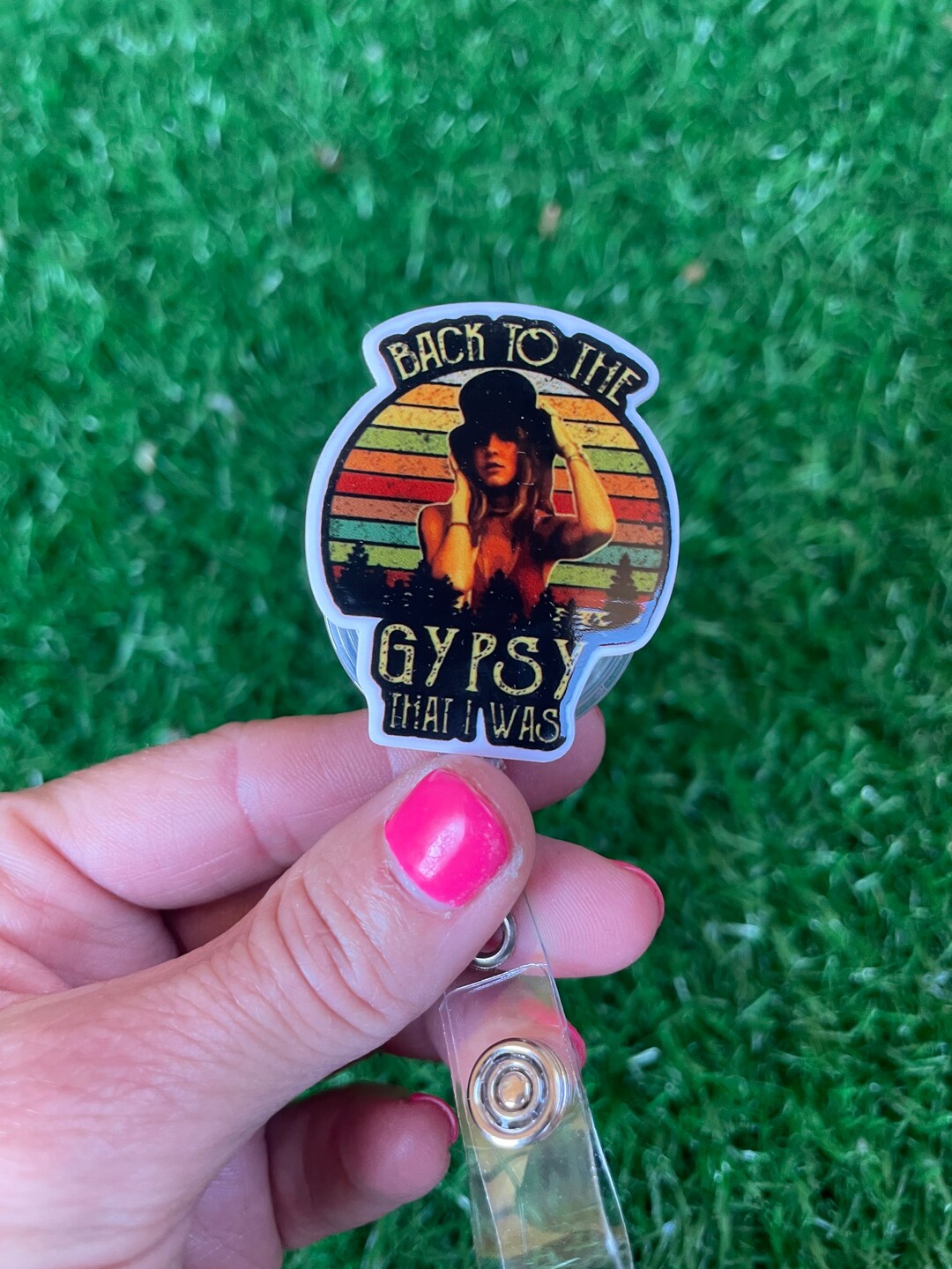 Fleetwood Mac Stevie Nicks Gypsy Cute Retractable Badge Reel Nurse ...