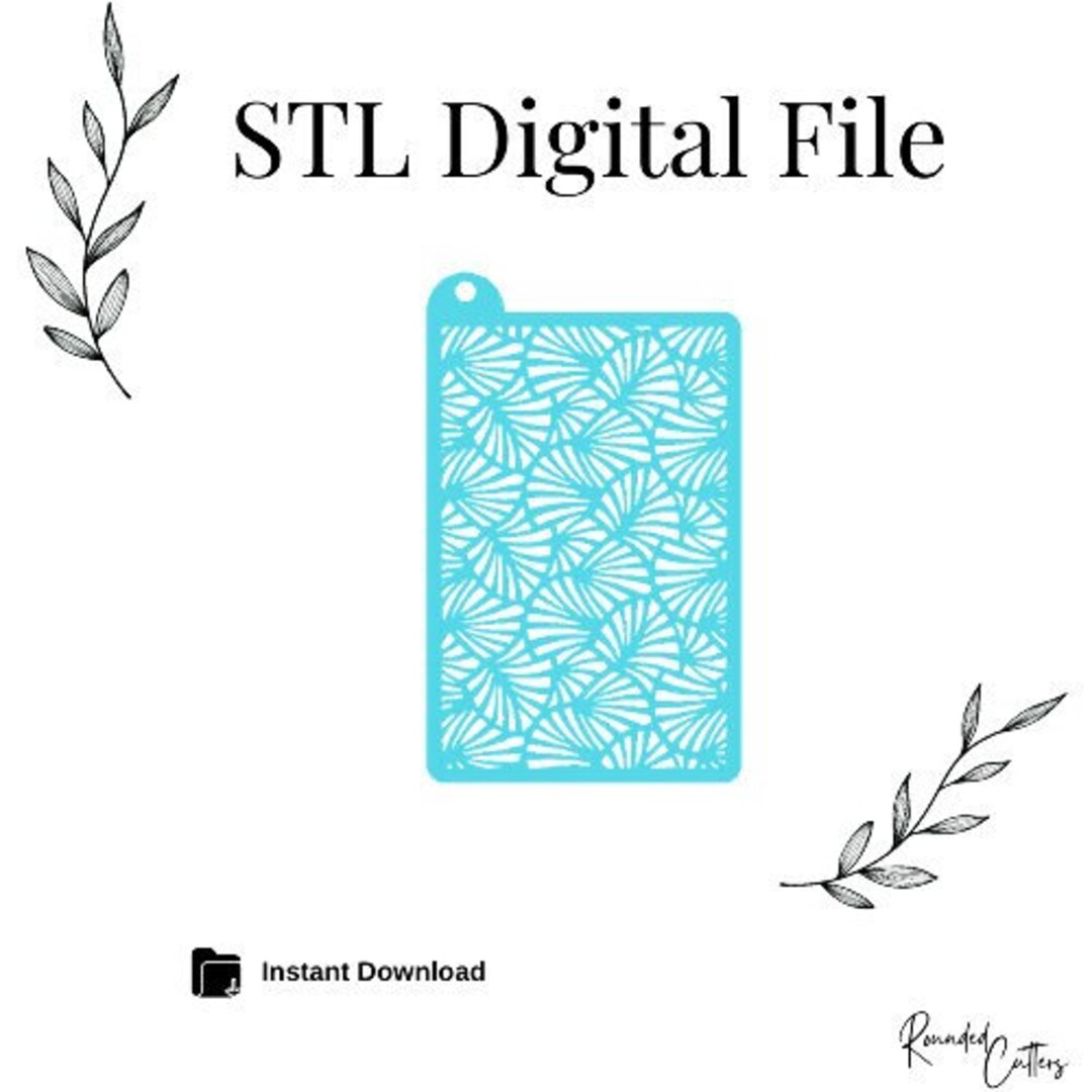Stencils #20 for Polymer Clay, Digital STL File, Instant Download, STL ...
