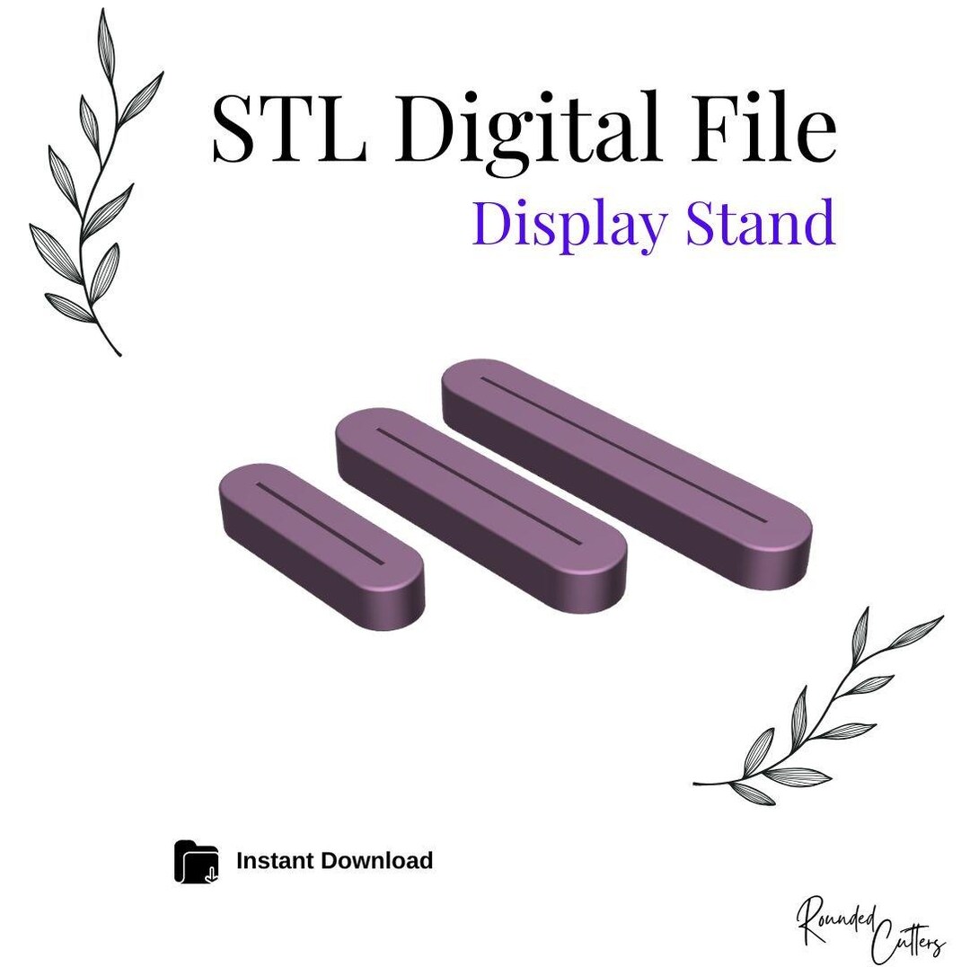 Display Stand With Slot for Card Earring #10, Digital STL File, Instant ...