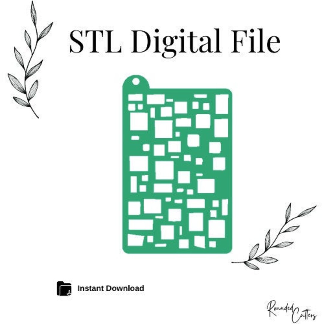Stencils #40 for Polymer Clay, Digital STL File, Instant Download, STL ...