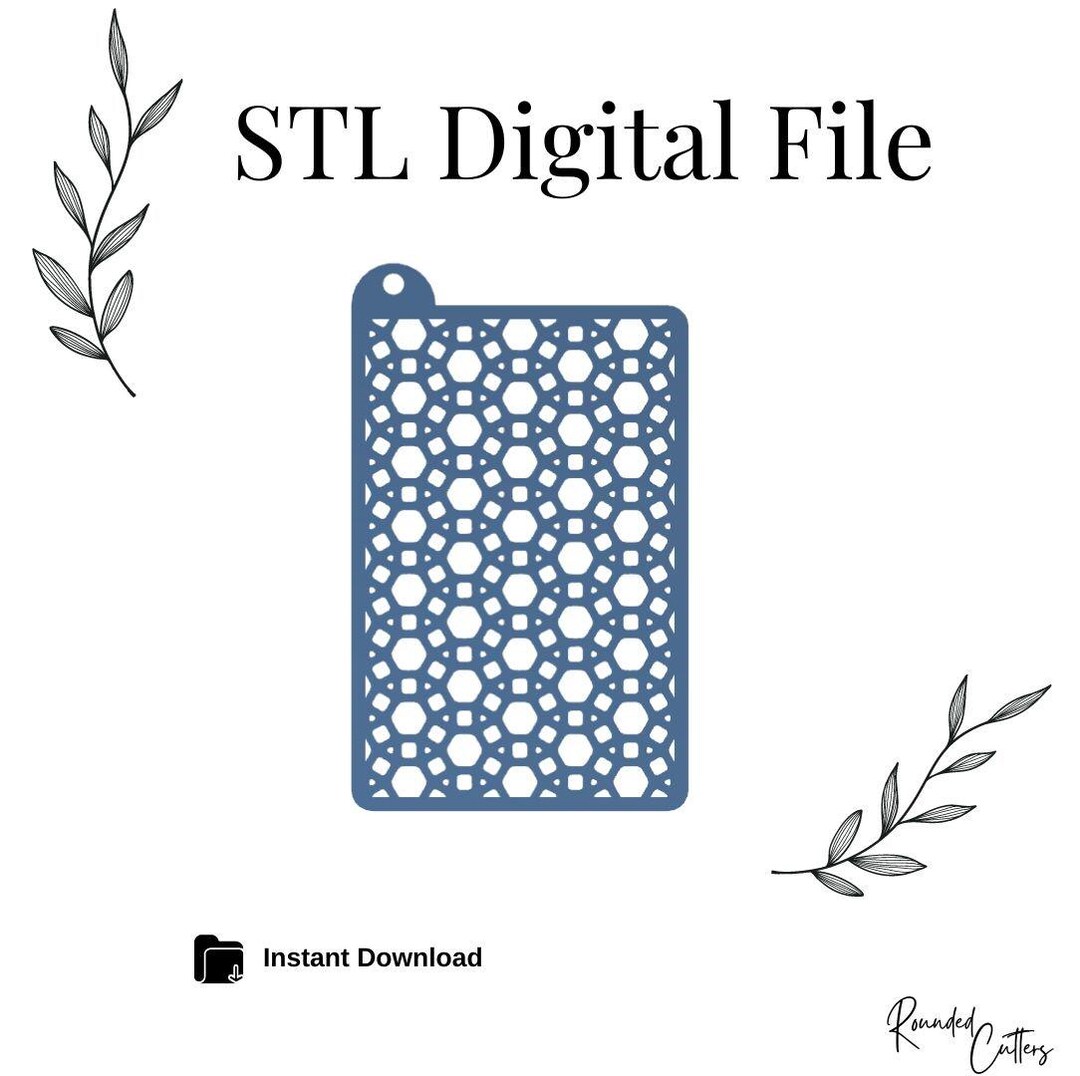 Stencils #109 for Polymer Clay, Digital STL File, Instant Download, STL ...