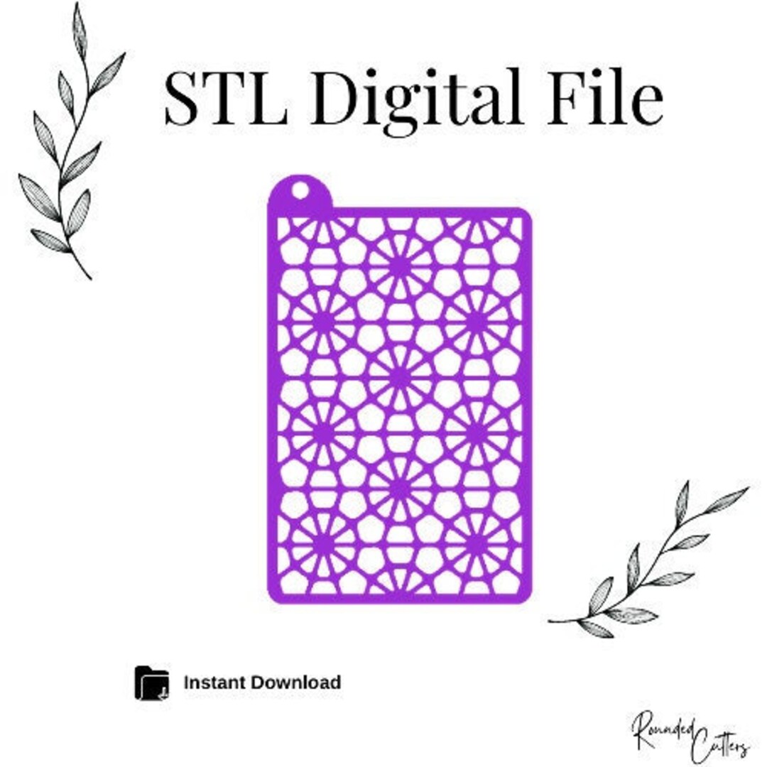 Stencils #71 for Polymer Clay, Digital STL File, Instant Download, STL ...